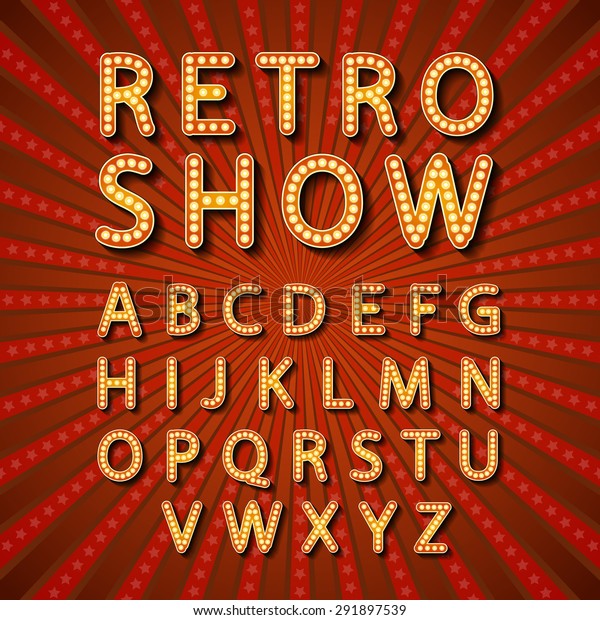 Vector Set Retro Neon Sign Vintage Stock Vector (Royalty Free ...