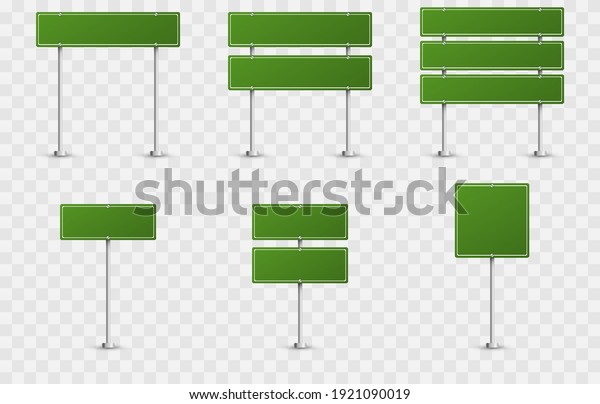 Vector Set Road Signs Road Signs Stock Vector (Royalty Free) 1921090019 ...