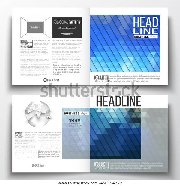 Vector Set Square Design Brochure Template Stock Vector (Royalty Free ...
