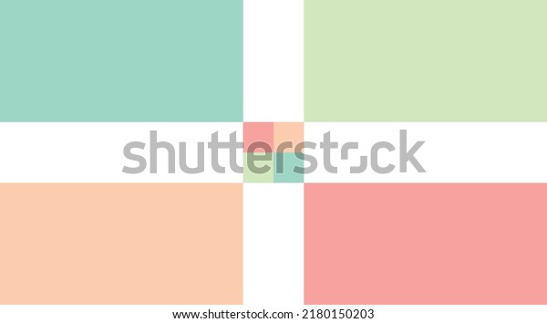 Vector Set Squares Pastel Colors Simple Stock Vector (Royalty Free ...