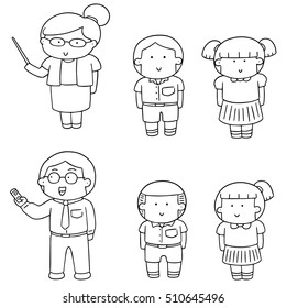 Line drawing teacher Images, Stock Photos & Vectors | Shutterstock