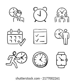 Vector Set Time Icons Stock Vector (Royalty Free) 2177002261 | Shutterstock