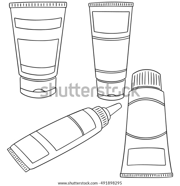 Vector Set Topical Cosmetic Topical Medicine Stock Vector (Royalty Free ...