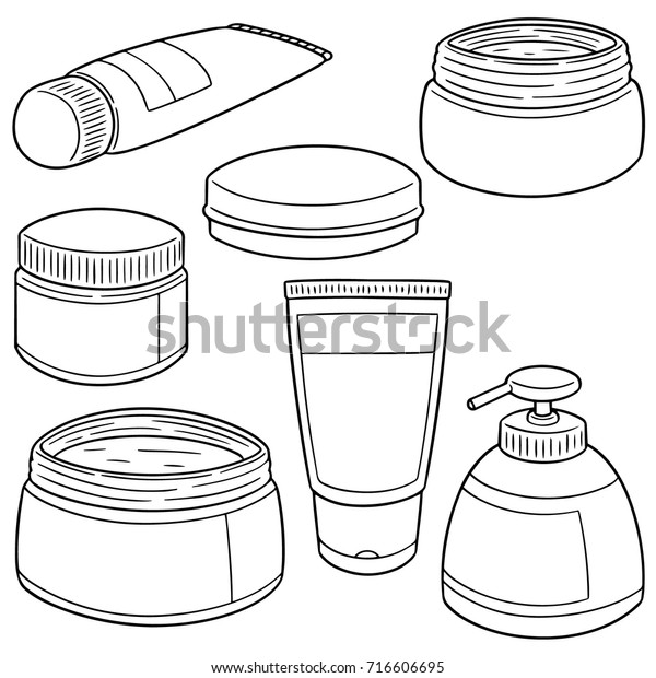 Vector Set Topical Cosmetic Topical Medicine Stock Vector (Royalty Free ...