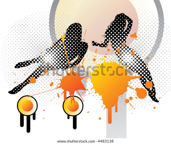 Vector Sexy Woman Silhouettes Stock Vector Royalty Free 4483138
