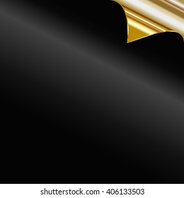Vector Sheet Golden Paper Curl Stock Vector (Royalty Free) 406133503 ...