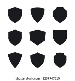 Vector Shields Security Protection Symbols Stock Vector (Royalty Free ...