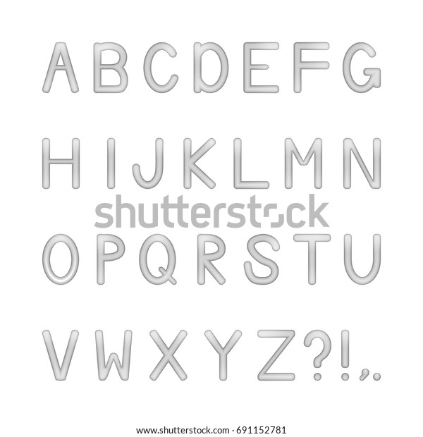 Vector Shiny Bright Colored Letters Set Stock Vector (Royalty Free ...