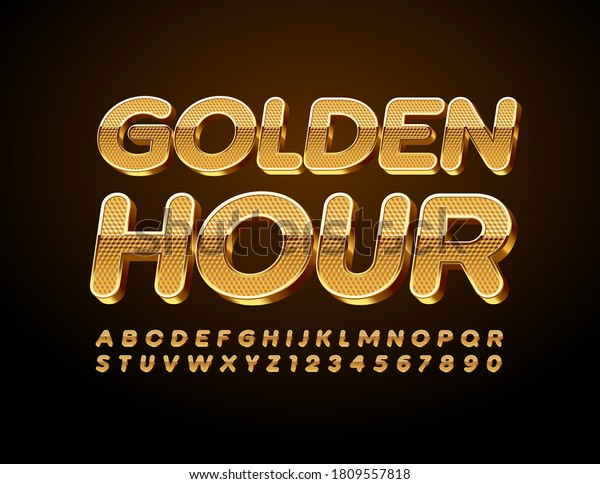 236 Golden Hour Font Images, Stock Photos & Vectors | Shutterstock