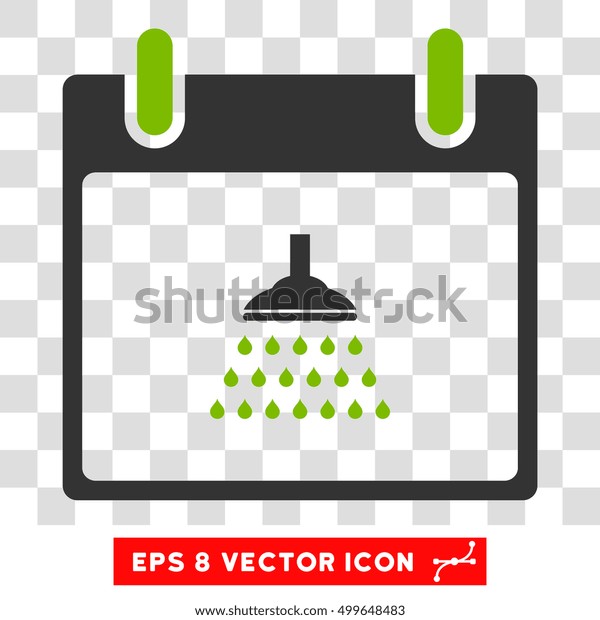 Vector Shower Calendar Day Eps Vector Stock Vector (Royalty Free ...