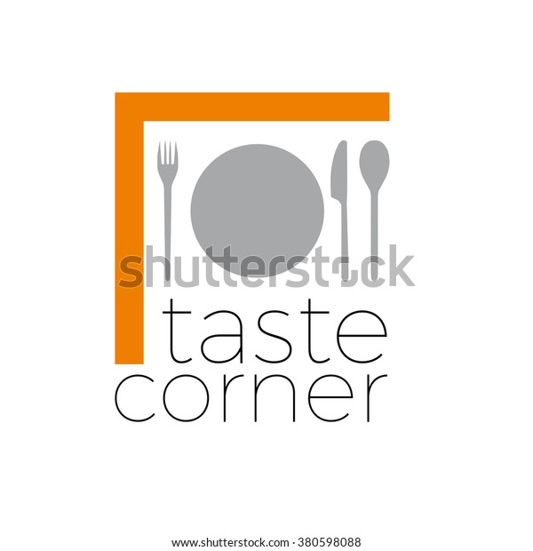 Vector Sign Abstract Restaurant Taste Corner Stock Vector (Royalty Free ...
