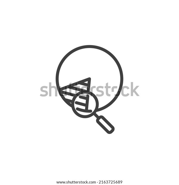Vector Sign Analysis Symbol Isolated On Stock Vector Royalty Free 2163725689 Shutterstock