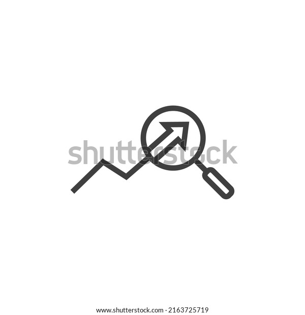 Vector Sign Analysis Symbol Isolated On Stock Vector Royalty Free 2163725719 Shutterstock