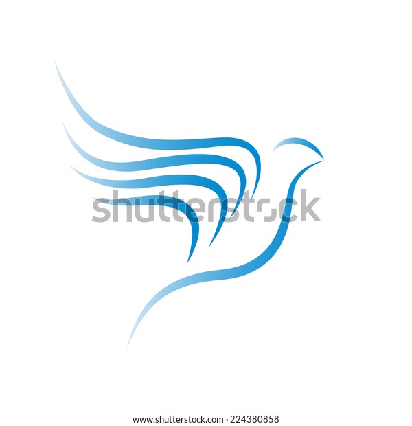 Vector Sign Birds Flight Stock Vector (Royalty Free) 224380858 ...