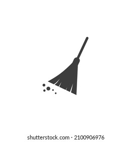 Vector Sign Broom Symbol Isolated On Stock Vector (Royalty Free ...