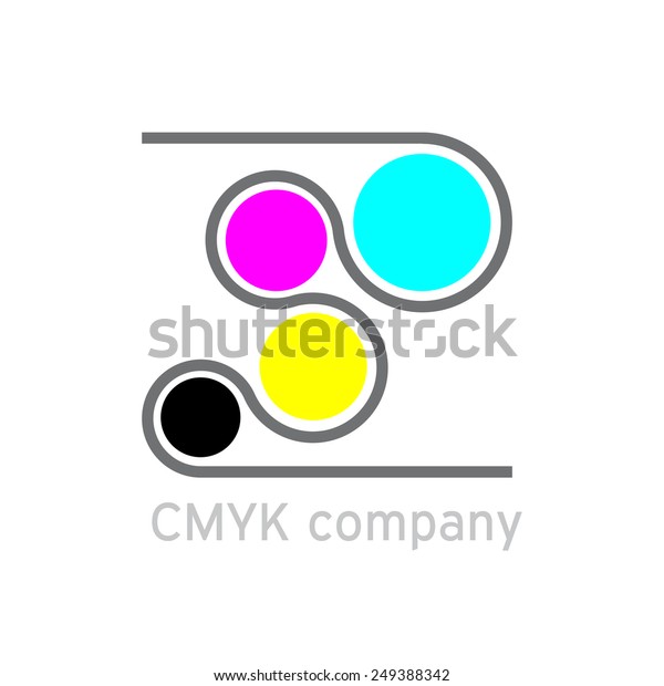 Signo de vector CMYK, impresión: vector de stock (libre de regalías ...