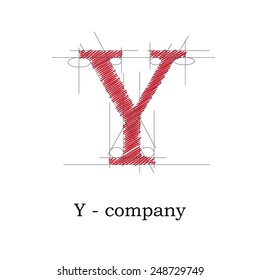 Vector Sign Design Letter Y Stock Vector (Royalty Free) 248729749 ...