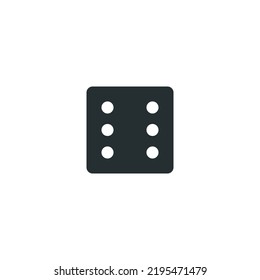 Vector Sign Dice Symbol Isolated On Stock Vector (Royalty Free ...