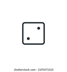 Vector Sign Dice Symbol Isolated On Stock Vector (Royalty Free ...