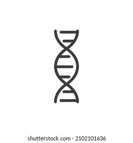 Vector Sign Dna Helix Symbol Isolated Stock Vector (Royalty Free ...