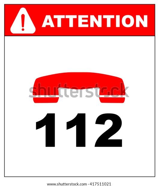 Vector Sign Vector Emergency Call Danger Stock Vector (Royalty Free ...