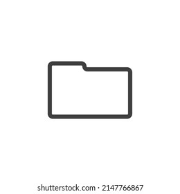 Vector Sign Folder Symbol Isolated On Stock Vector (Royalty Free ...