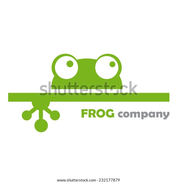 Vector Sign Frog Company Stock Vector (Royalty Free) 232177879 ...