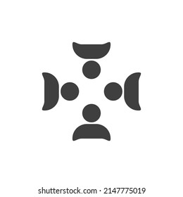 Vector Sign Group Symbol Isolated On Stock Vector (Royalty Free ...