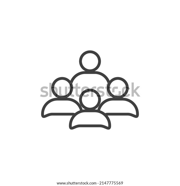 Vector Sign Group Symbol Isolated On Stock Vector (Royalty Free ...