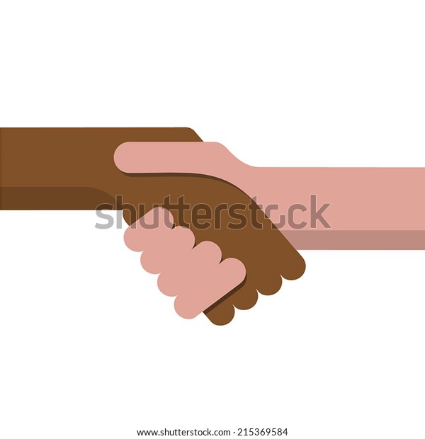 Vector Sign Handshake No Apartheid Flat Stock Vector (Royalty Free ...