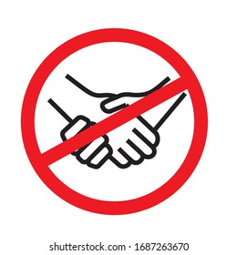 Vector Sign Image Crossed Handshake Concept Stock Vector (Royalty Free ...