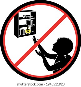 Vector Sign Keep Out Reach Children Stock Vector (Royalty Free ...