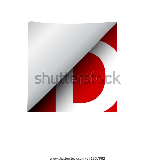 Vector Sign Label Letter D Stock Vector (Royalty Free) 271837982 ...