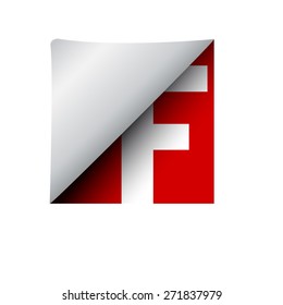 Vector Sign Label Letter F Stock Vector (Royalty Free) 271837979 ...