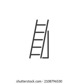 Vector Sign Ladder Symbol Isolated On Stock Vector (Royalty Free ...