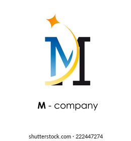 Vector Sign Letter M Star Stock Vector (Royalty Free) 222447274 ...