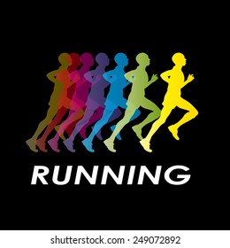Vector Sign Man Running Sport Competition 스톡 벡터(로열티 프리) 249072892 ...