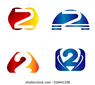 Vector Sign Number 2 Logo Stock Vector (Royalty Free) 318441338 ...