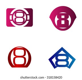 Vector Sign Number 8 Stock Vector (Royalty Free) 318158420 | Shutterstock