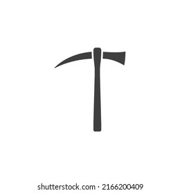 Vector Sign Pickaxe Symbol Isolated On Stock Vector (Royalty Free ...