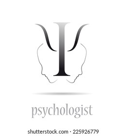 Vector Sign Psychologist White Stock Vector (Royalty Free) 225926779 ...