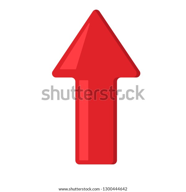 Vector Sign Red Arrow Flat Vector Stock Vector (Royalty Free ...