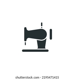 Vector Sign Sewing Machine Symbol Isolated Stock Vector (Royalty Free ...