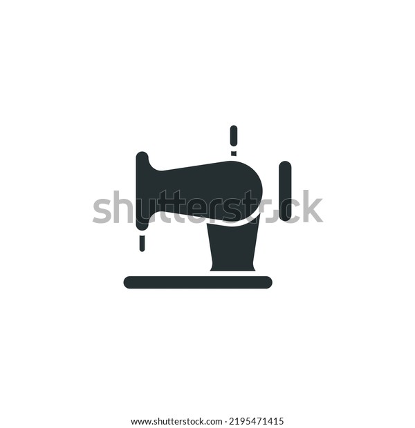 Vector Sign Sewing Machine Symbol Isolated Stock Vector (Royalty Free ...