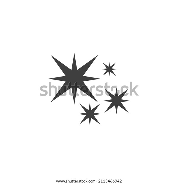 Vector Sign Shine Symbol Isolated On Stock Vector (Royalty Free ...