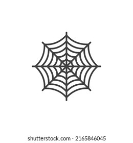 Vector Sign Spider Web Symbol Isolated Stock Vector (Royalty Free ...