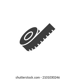 Vector Sign Tape Measurement Symbol Isolated Stock Vector (Royalty Free ...
