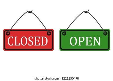 Vector Signs Close Open Vector Color Stock Vector (Royalty Free ...