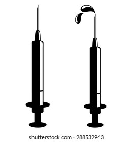 Vector Signs Syringe Stock Vector (Royalty Free) 288532943