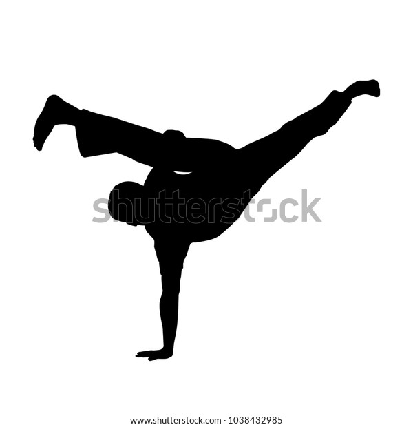 Vector Silhouette Capoeira Au Batido L Stock Vector (Royalty Free ...